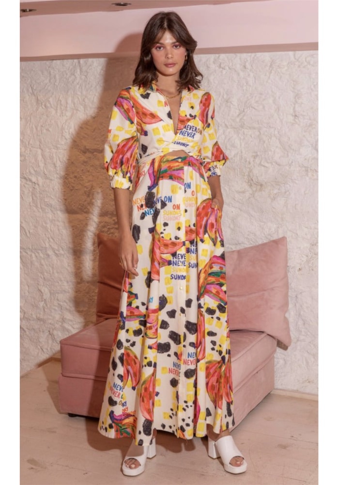 NEVER ON SUNDAY DRESS WITH WRAPPING | Celia Boutique