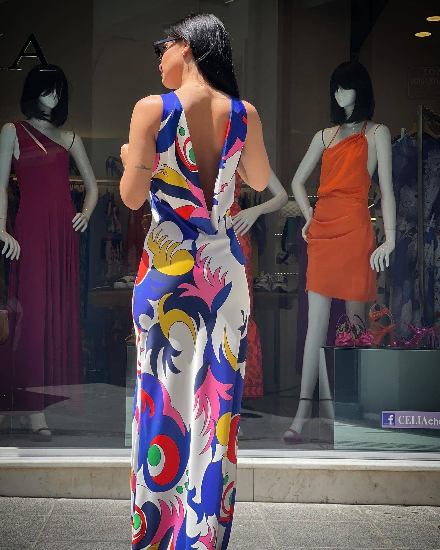 AVANT GARDE BACKLESS MAXI DRESS | Celia Boutique