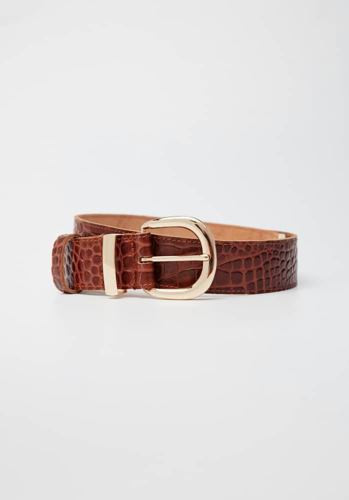 LEATHER TWIST MIRANDA BELT | Celia Boutique